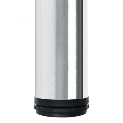 2 x Heavy Duty Adjustable Chrome Table Legs / Breakfast Bar / Desk ...