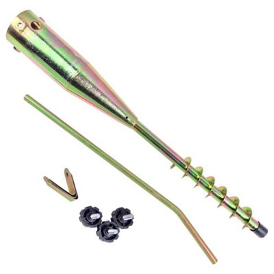 2 x Heavy Duty Parasol Airer Rotary Washing Line Stand Steel Screw ...