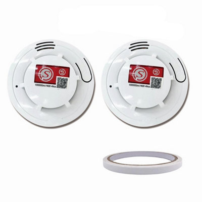2 x Home Fire Alarm Smoke Detector Gas Sensor Fireangel Twin Pack with ...