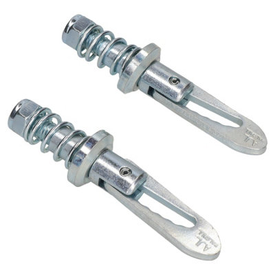 2 x M12 Antiluce Tailgate Drop Catch Trailer Dropside Latch ANTI RATTLE ...