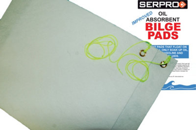 2 X Marine Oil and Fuel Absorbent Bilge Pads. Soak Up Pads For Boat
