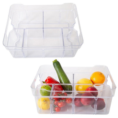 2 x Medium (36.5cm x 27.5cm x 10.5cm) Adjustable Plastic Modular ...