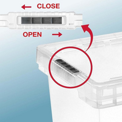 2 x Modular Plastic Storage Containers 15 Litre Ultra Resistant With ...