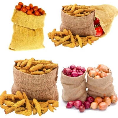 2 x Natural Hessian Jute Sacks, X Large Hessian Storage Bags, 50 x 80 ...