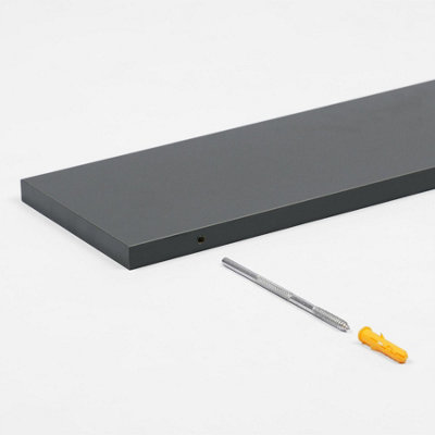 2 x Pack of Floating Wood Shelf | DIY at B&Q