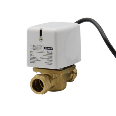 2 x Reliance 2 Port Motorised Zone Valve 22mm Hard Wired ZONE250305 ...