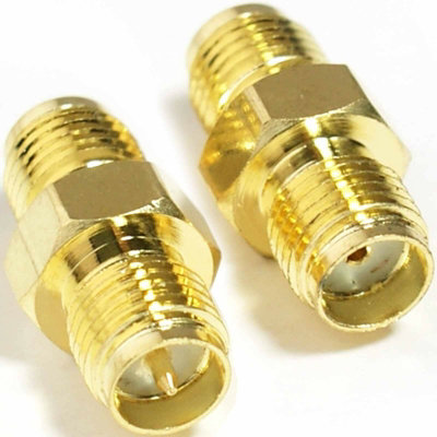 2 x Reverse Polarity SMA Female to SMA Socket Adapter Converter Antenna ...