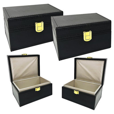 2 x RFID Car Key Black Signal Blocking Box Faraday Keyless Entry Key ...