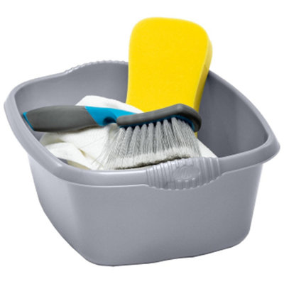 2 x Silver Rectangular Washing Up Bowls Ideal For Washing Dishes | DIY ...