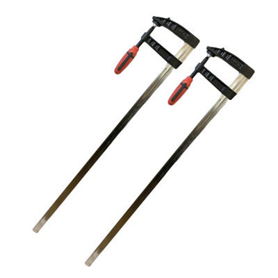 2 x Sliding F Clamps Bar Profile Clamp Holder Fastener Fastening 1000mm ...