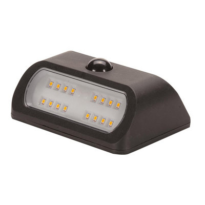 2 x Solar Powered PIR Motion Sensor Security Lights - Outdoor Garden ...