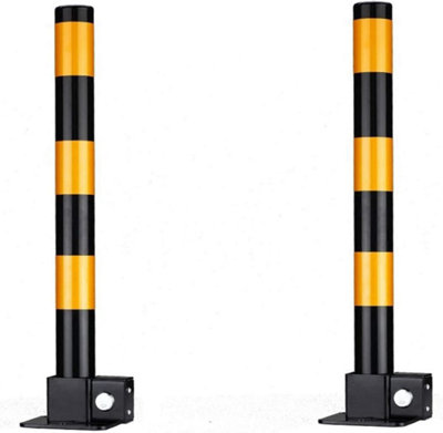 2 x Steel Retractable Folding CAR Security Parking Driveway Vehicle ...