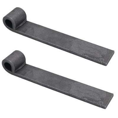 2 x Straight Strap Tailgate Hinge Eyelet 12.5mm Pin Weld On Trailer ...