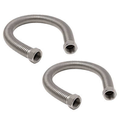 2 x Tesla Ridgeline Tap Connector, 15mm ISO x 1/2 BSP Female, 300mm ...