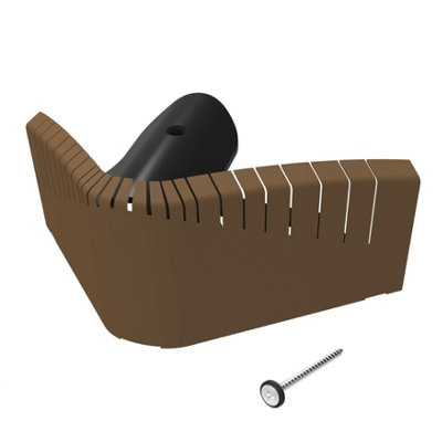 2 x Universal Brown Hip End Tile Closer Units, Dry Roof Fixing to ...