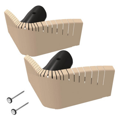 2 x Universal Buff Hip End Tile Closer Units, Dry Roof Fixing to ...