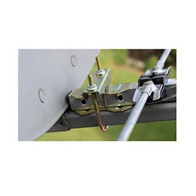 2 x Universal U Bolt Clamps/Heavy Duty Exhaust Clamp/TV Sky Aerial Pipe ...