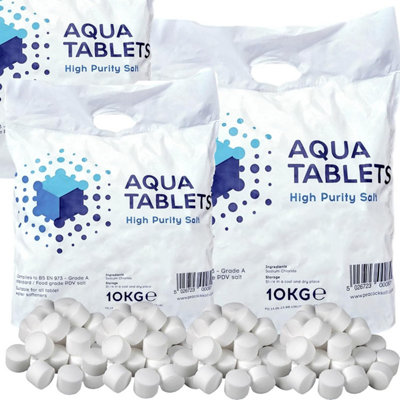 2 x Water Softener Salt Tablets 10kg High Purity Salt Reduces Lime ...