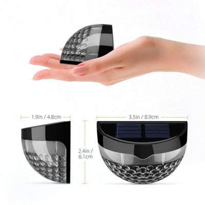 2 X WIRELESS SENSOR FENCE LIGHT WITH 6 LED - SOLAR POWERED ...