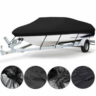 20-22ft Heavy Duty Boat Cover Trailerable Waterproof 210D Fish Ski V ...