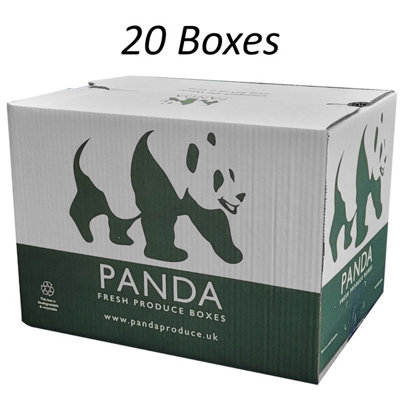 20 Cardboard Moving Boxes - Double Walled Easy to Close Durable Storage ...