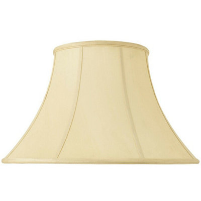 20" Inch Luxury Bowed Tapered Lamp Shade Traditional Honey Silk Fabric ...