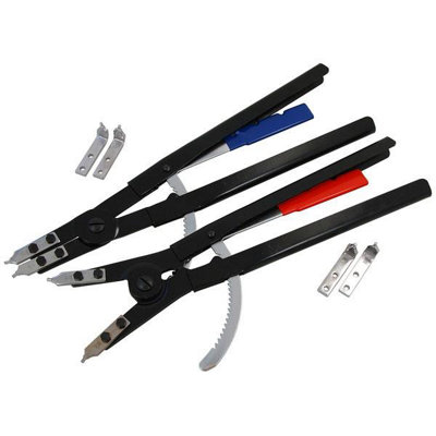 20" Large Jumbo Snap Ring Circlip C Clip Seeger Snap Ring Pliers Set ...