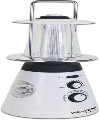 20 LED Lantern With Radio Camping Lamp Hiking Fishing Outdoor Light Sound