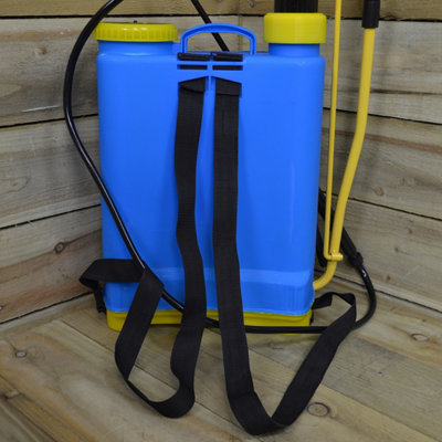 20 Litre Backpack Knapsack Weed / Fertiliser Pressure Sprayer with 1.3m ...