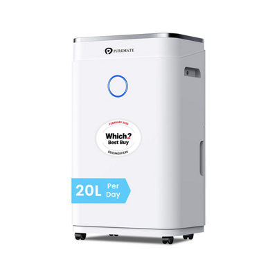 20 Litre Dehumidifier with Ioniser Continuous Drainage Hose and Sleep Mode
