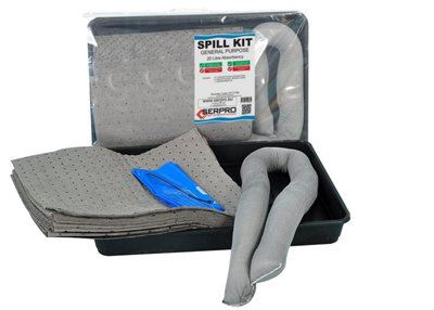 20 Litre General Purpose Compact Spill Kit with Drip Tray