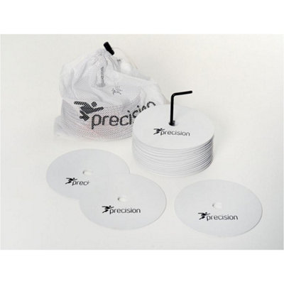 20 PACK 15cm WHITE Flat Rubber Pitch Marker Discs - Ultra Slim Outdoor ...