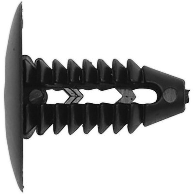 20 PACK Black Fir Tree Clips - 19mm x 18mm - Universal Vehicle Fitting