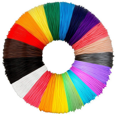 20 Pack Coloured 3D Pen Filament Refill Strips Smooth Creative Drawing ...