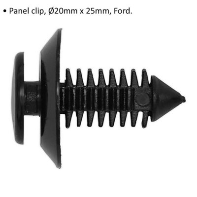 20 PACK Panel Trim Clip Fitting - 20mm x 25mm - Suitable for Ford Vehicles