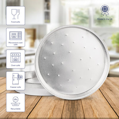 20 Pk Coppice Shallow Perforated Aluminium Foil Pie Dish for Baking ...