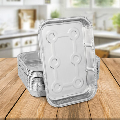 20 Pk Coppice Small Aluminium Foil Tray for Baking, BBQ, Roasting ...