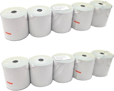 20 Rolls 2Ply Non Thermal Carbonless Kitchen Printer Paper Till Rolls ...