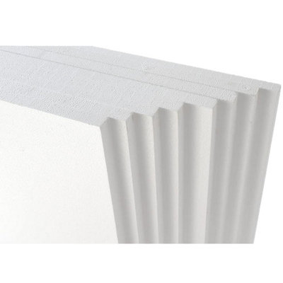 20 Sheets of 1000x500x25mm Polystyrene Expanded White Rigid Insulation ...