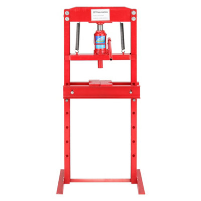 20 Ton Red H Frame Floor Standing Heavy Duty Steel Workshop Garage ...