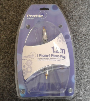 20 x 1 Phono - 1 Phono Plug 1.2m Lead Cable Video PRO4120 | DIY at B&Q