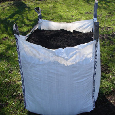 20 x 1 Tonne FIBC Bulk Builders Bags w/ Handles Heavy White (1000kg)