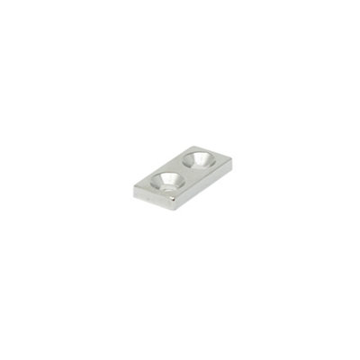 20 x 10 x 3mm thick Neodymium Countersunk Magnets & Screws - North ...
