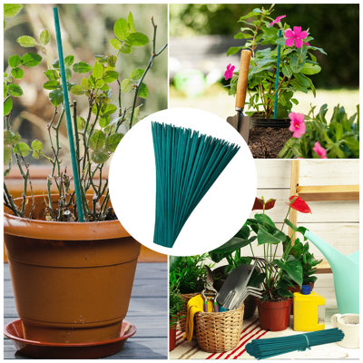 20 x 24 inch Green Stained Split Bamboo Plant Canes