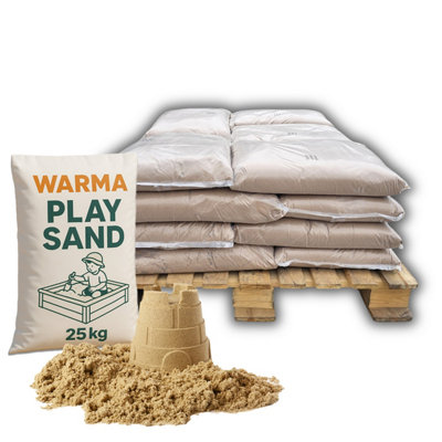 20 x 25kg XL Bags Warma Premium Grade Play Sand Childrens Kids Play ...