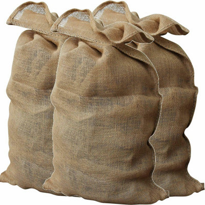 20 x Natural Hessian Large Jute Sacks (50 x 80 cm / 25 Kg) Hessian Bags ...
