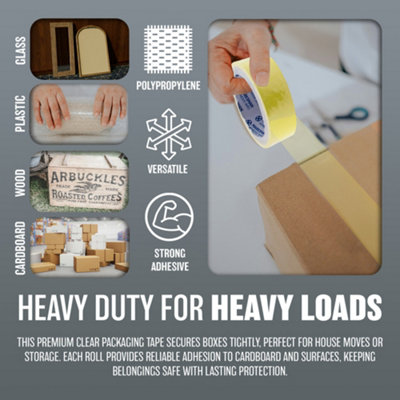 20 X Rolls Clear Packing Tape Stationary 24Mm X 30M