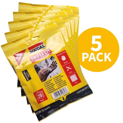 20 x Soudal Swipex Cleaning Wipes (5 Pack)