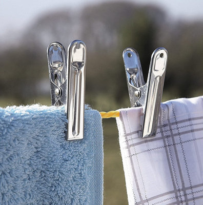 20 x Stainless Steel Pegs - Strong Rust Resistant Garden Peg Set ...