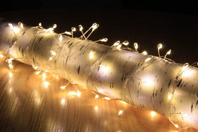 200 4m Copper Wire Cluster Lights w/Warm White LEDs